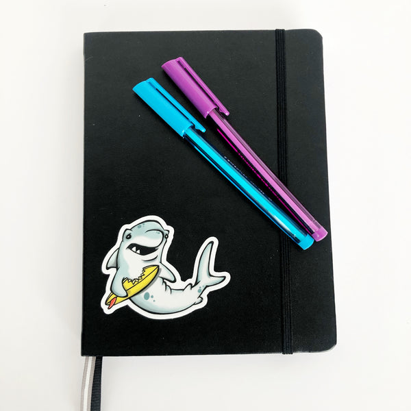 Shark Die Cut Sticker - Salty Sea Dog Designs
