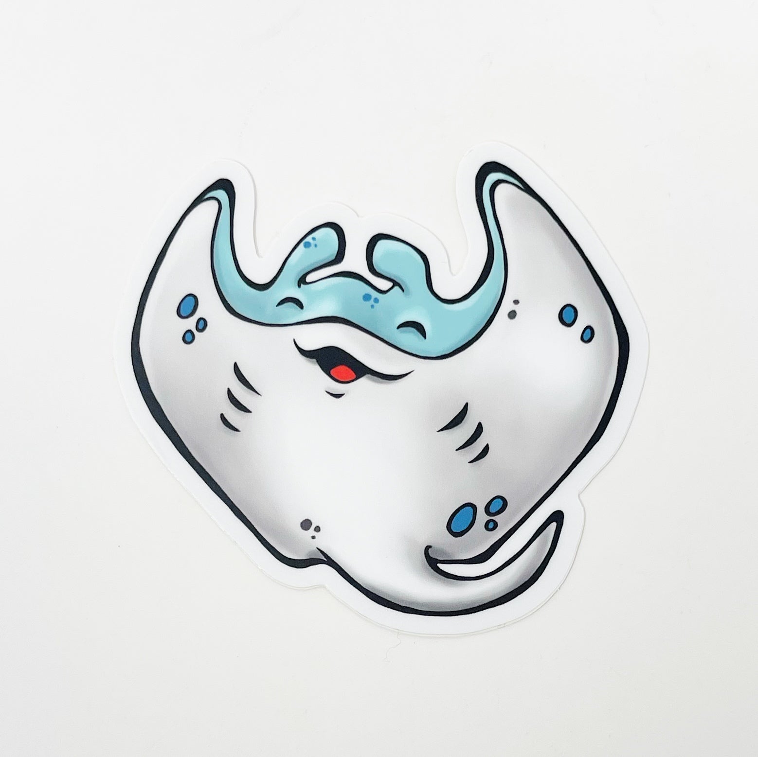 Manta Ray Die Cut Sticker - Salty Sea Dog Designs
